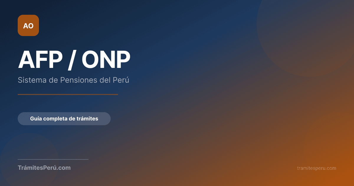 Calculadora de pensión AFP 2026 — ¿Cuánto voy a recibir? | TrámitesPerú