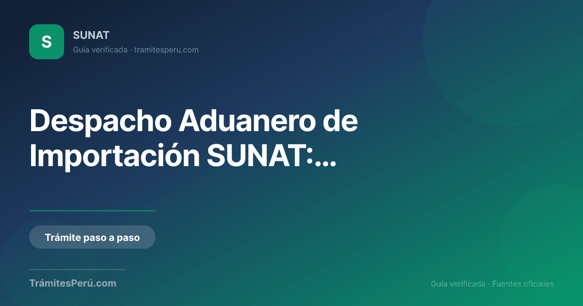 Despacho Aduanero de Importación SUNAT: DAM, aranceles + IGV 18% + ISC ...